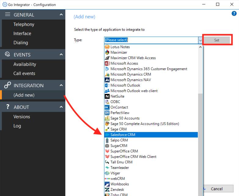 Go Integrator - Setting up Salesforce Integration