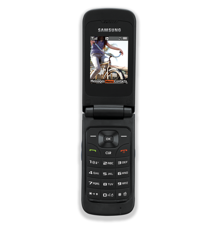 Samsung Chrono R261 (Blue Silver) (Refurbished) | C Spire Wireless